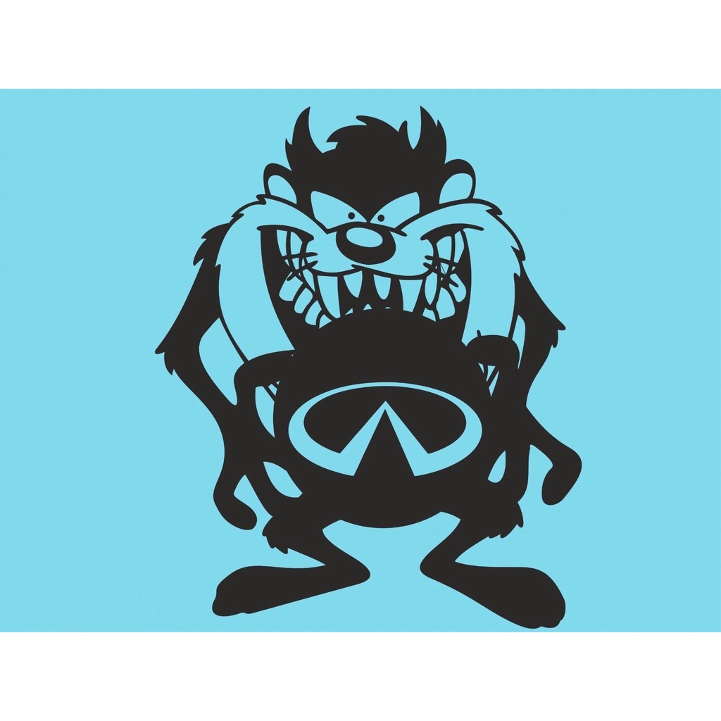 2Pcs For Taz Infinity Logo Sticker Car Sticker Vinyl Sticker Rear ...