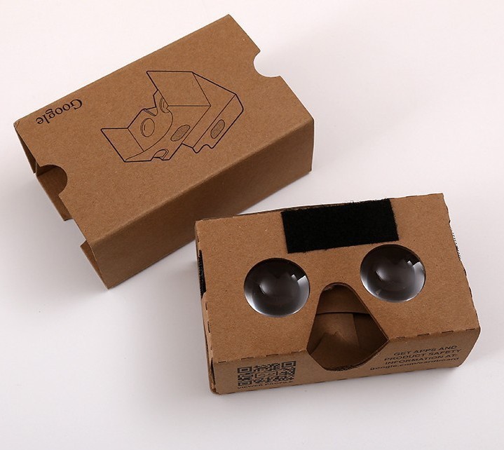 3D glasses paper VR glasses second generation Google Cardboard virtual ...
