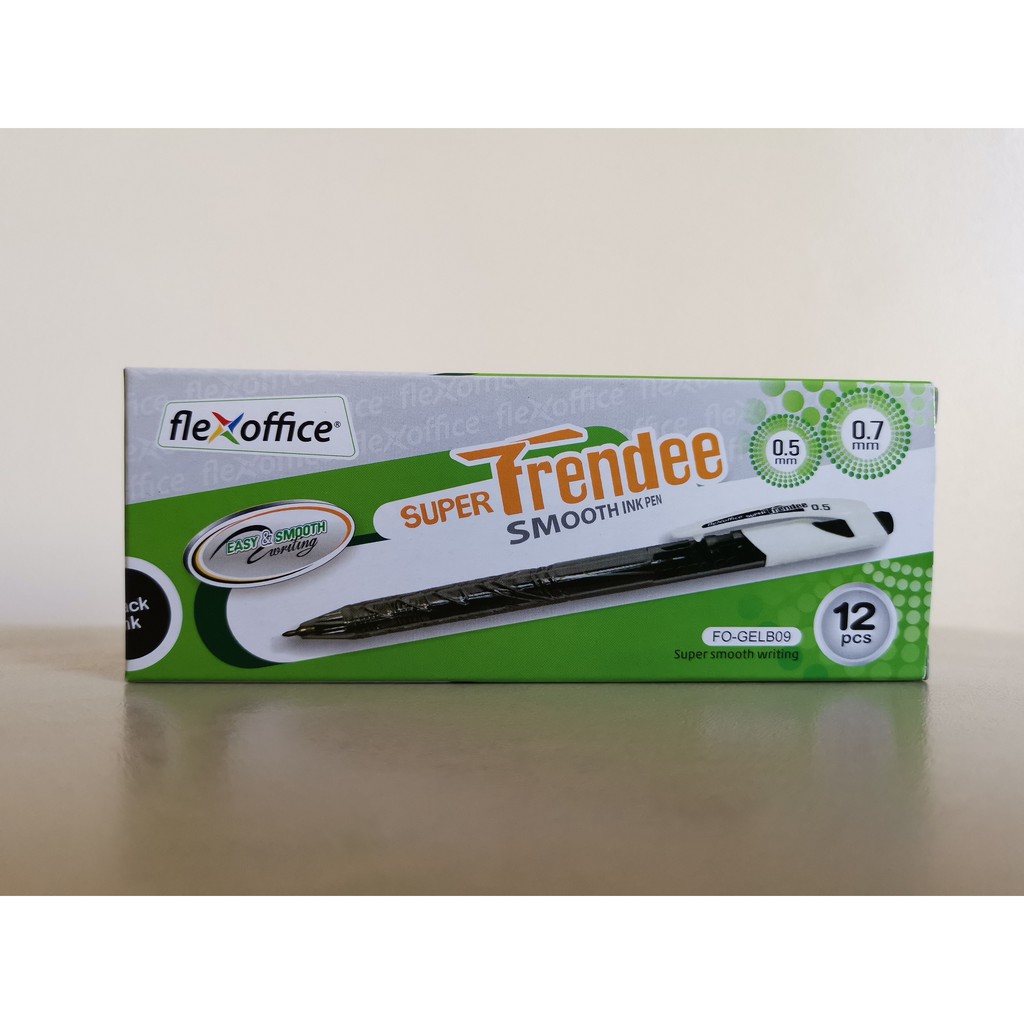 Flexoffice Super Trendee Black Ballpen [0.5mm] | Shopee Philippines