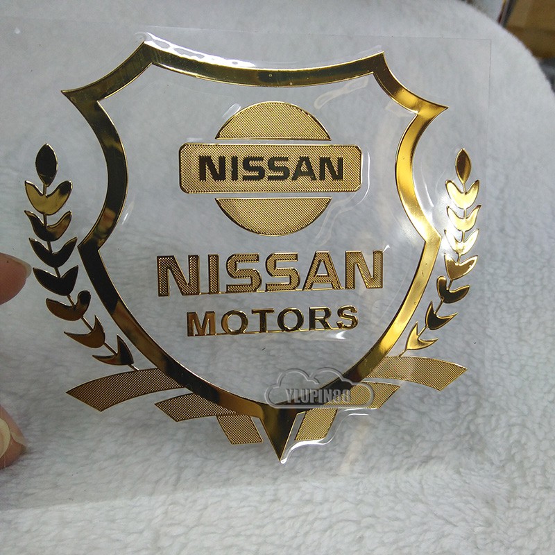 2pcs Car Side Sticker Medal Metal Film Label VIP Emblem Chrome Car Body ...