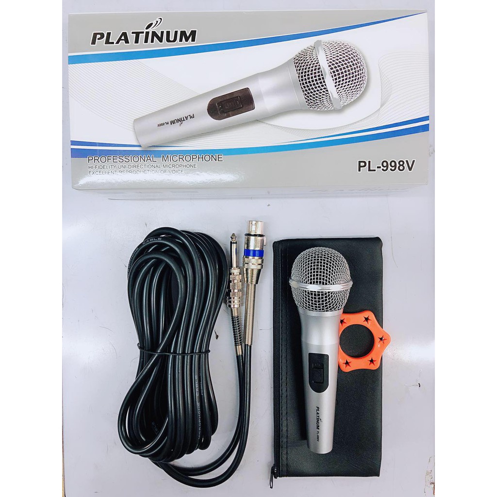 Heavy Duty Quality PLATINUM DYNAMIC MICROPHONE FOR 10 METER WIRE PL ...