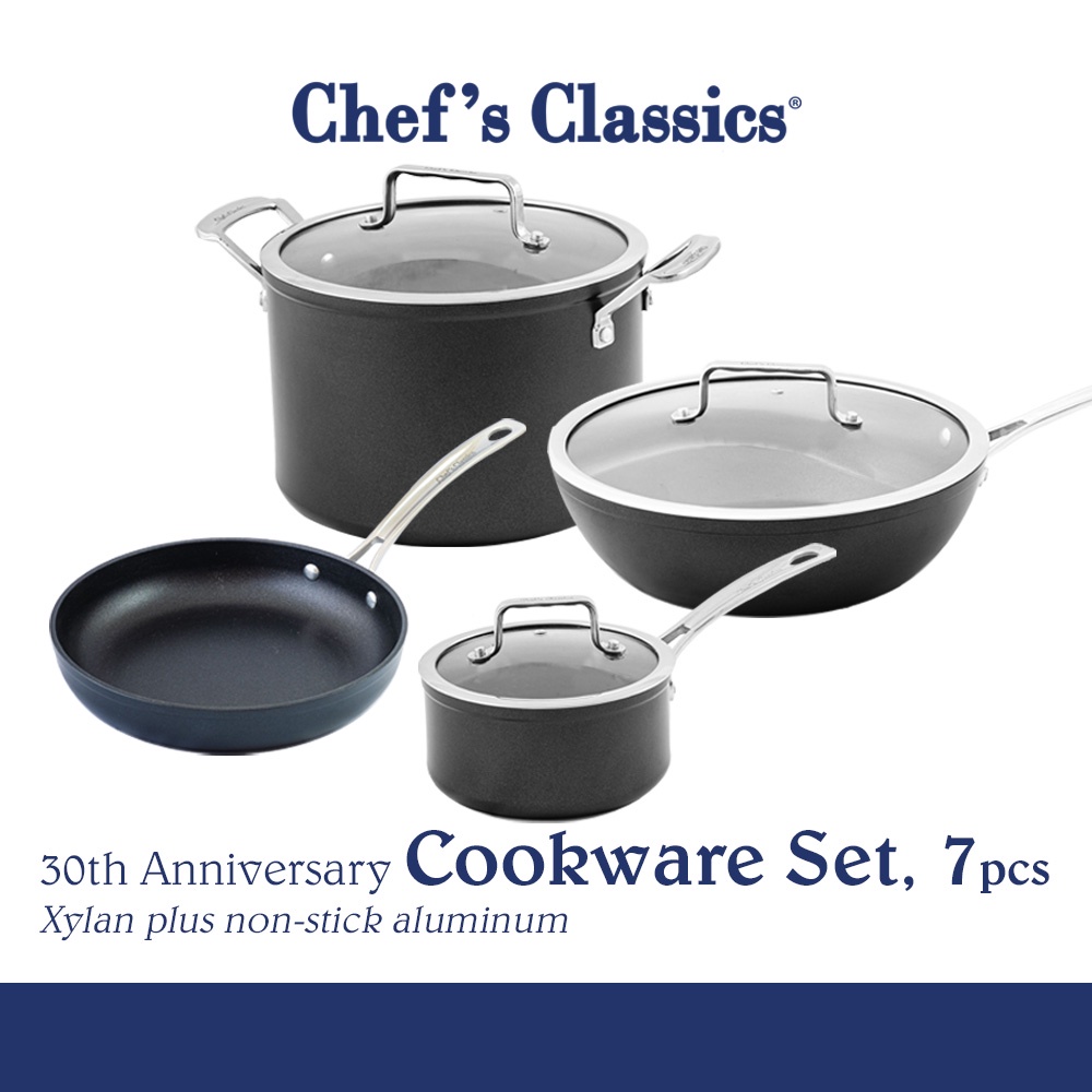 Chef's Classics 30th Anniversary Non-Stick Cookware Set, 7pcs | Shopee ...