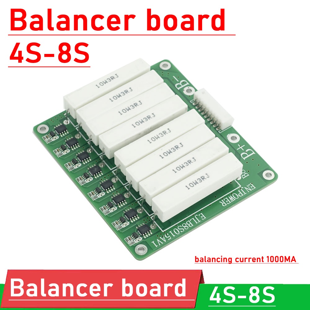 4S 8S 12V 24V Lifepo4 lithium battery Balancer board balancing current ...
