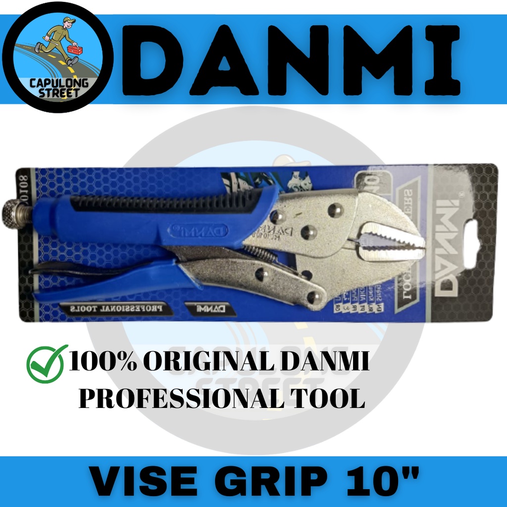 Capulong Street Danmi Vise Grip Rubber 10 Inches CR-V With Rubberized ...