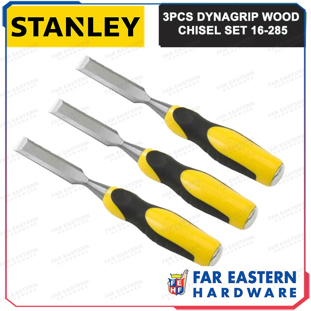 STANLEY DynaGrip Wood Chisel 3pcs Set 1/2" 3/4" 1" 16-285 STHT | Shopee ...