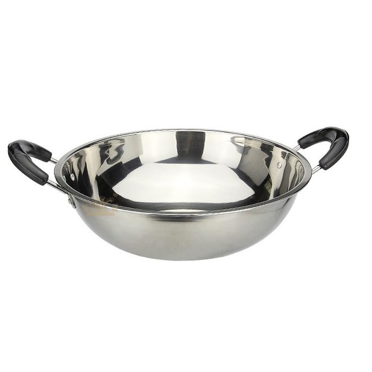 Thick stainless Cauldron/GH Cooking Wok/Thick Skillet/Frying Pan 32-40 ...