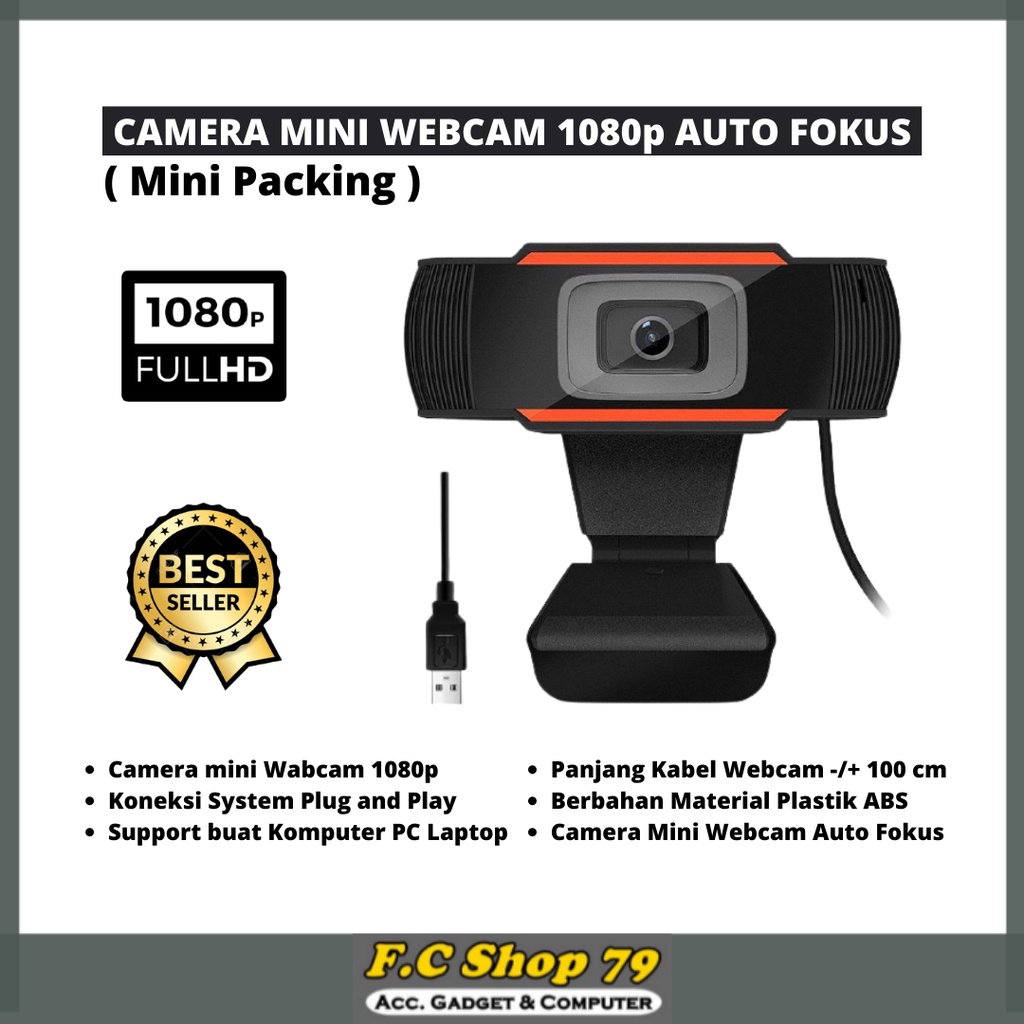 1080p Mini Webcam Camera For Laptop Computer PC Plug And Play System ...