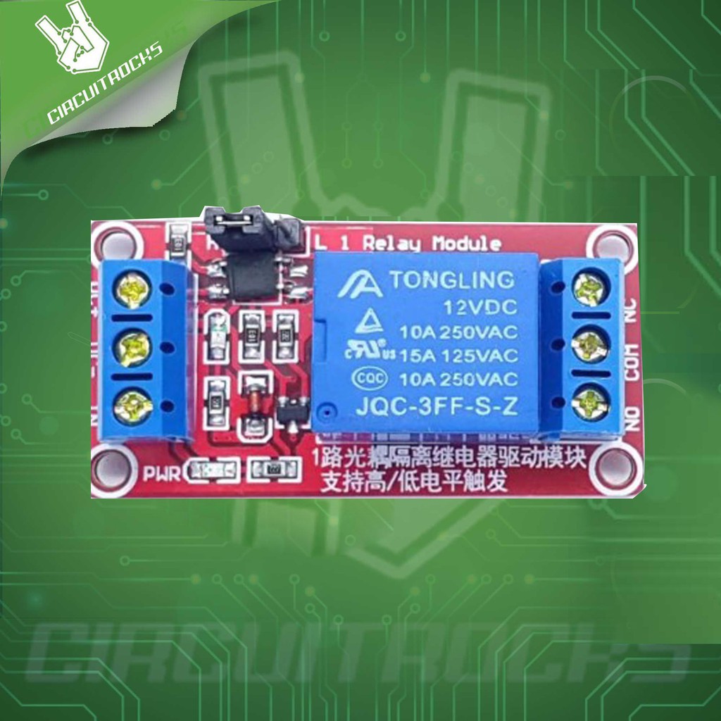 Circuitrocks Relay 1 Channel 12V Level Trigger Optocoupler Module ...