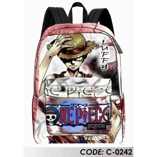 COD JS Character ONE PIECE LUFFY DESIGNS BACKPACK BAGS #01 | Shopee ...