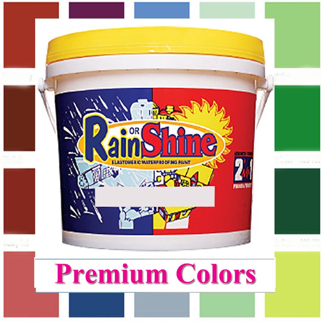 Rain or Shine Elastomeric Waterproofing Paint Gallon 4 Liters Premium ...