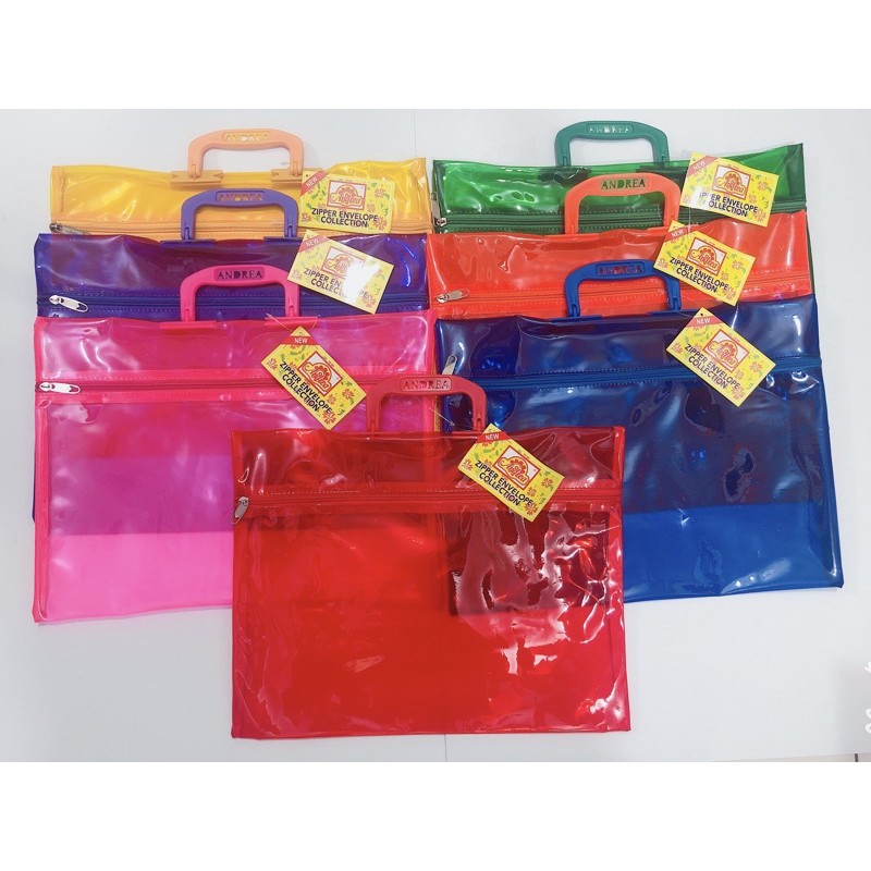Andrea zipper envelope w/ single handle long # 5020 | Shopee Philippines