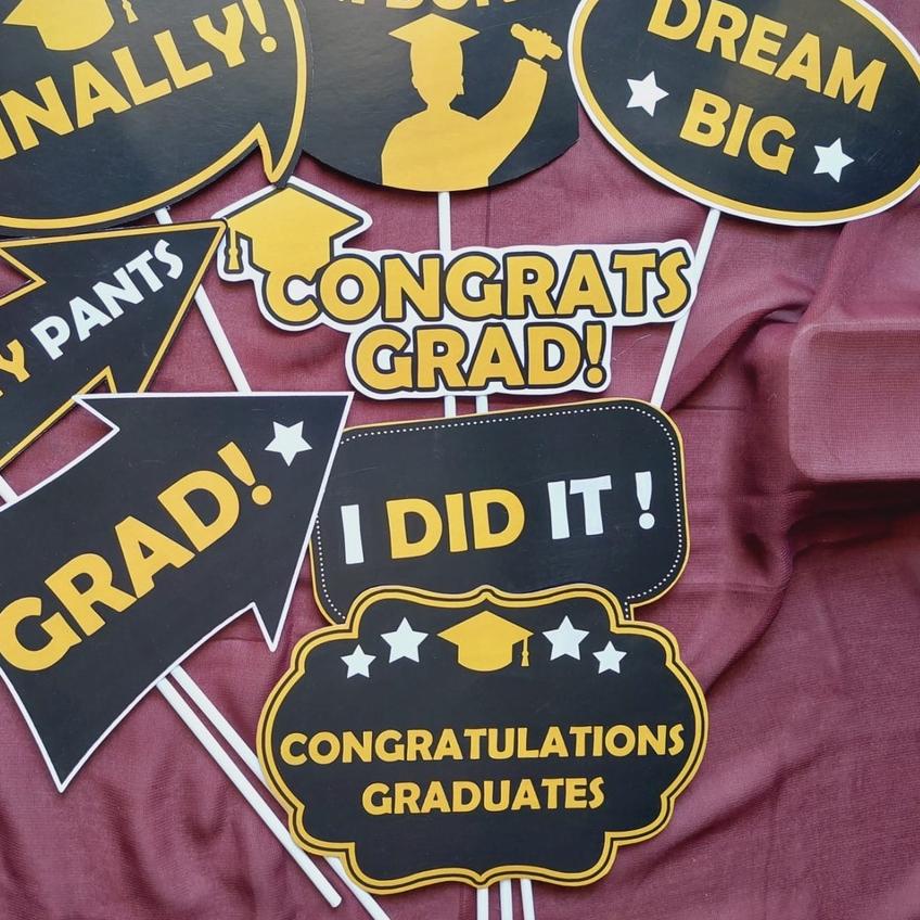 Photobooth Photobooth Photo Props Aesthetic backdrop Graduation Best ...