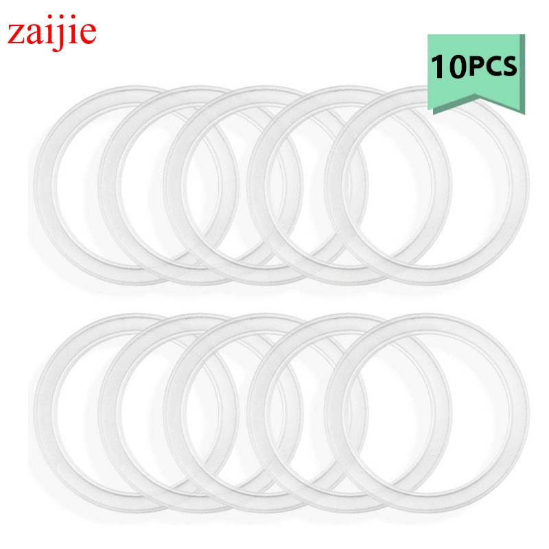 10 PCS Reusable Food Grade Silicone Seals for Leak Proof Mason Jar Lids ...
