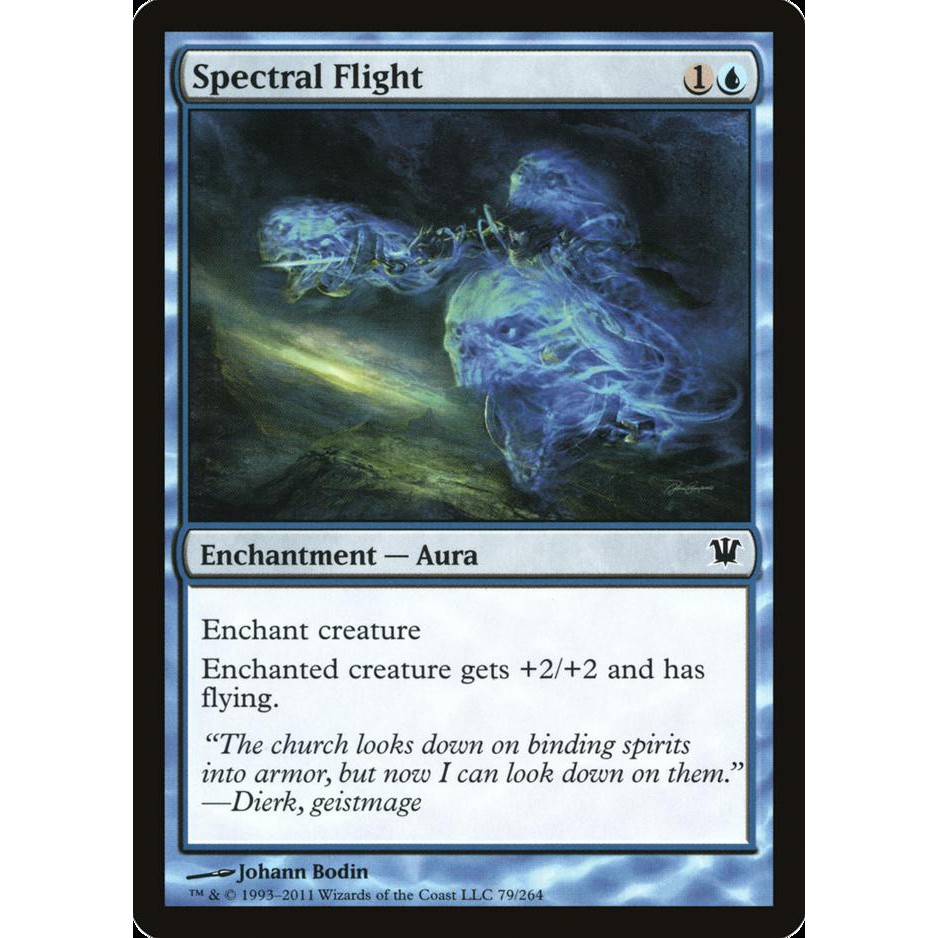 Magic the Gathering : Spectral Flight - ISD - MTG Blue Enchantment Aura ...