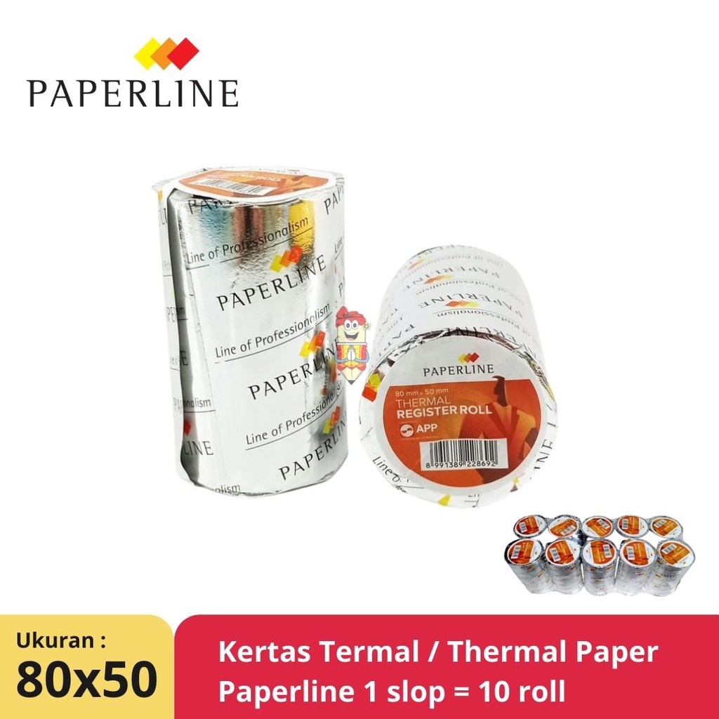 Thermal Paper / Thermal Paper Paperline 1 slop = 10 rolls | Shopee ...