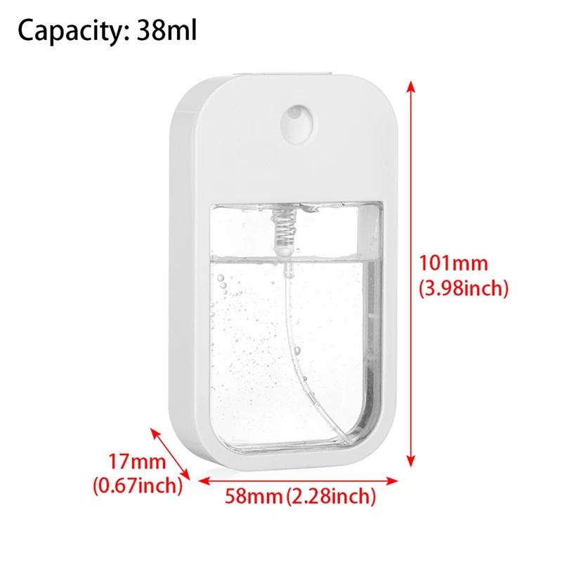50ml Travel-Size Card Type Pocket Spray Bottle – Perfume & Alcohol with ...