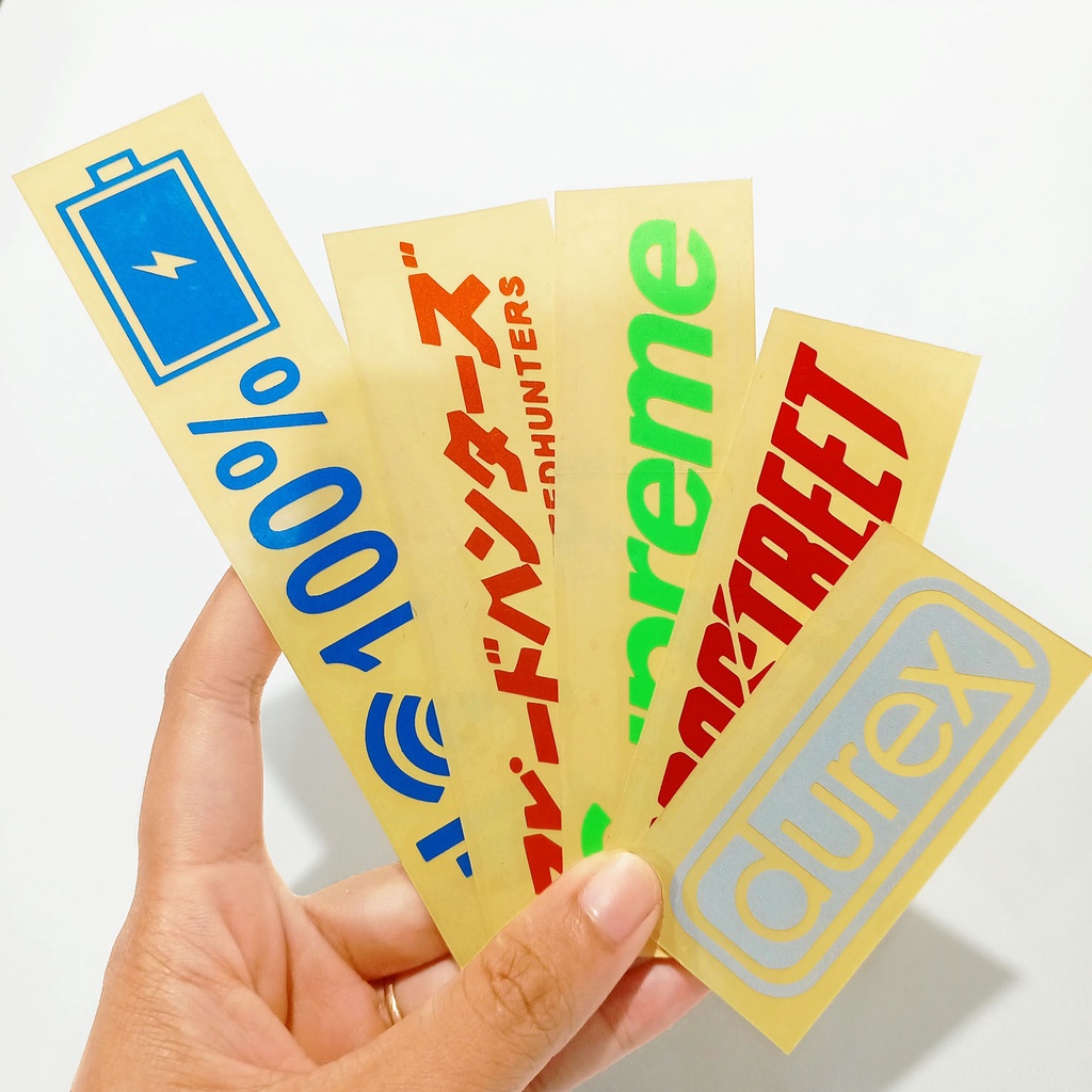 Cutting STICKERS FOR HP MOTORCYCLE HELMETS - 1 PACKAGE CONTAINS 5 ...