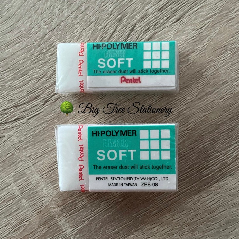 Pentel Hi-Polymer Soft Eraser (2 size) | Shopee Philippines