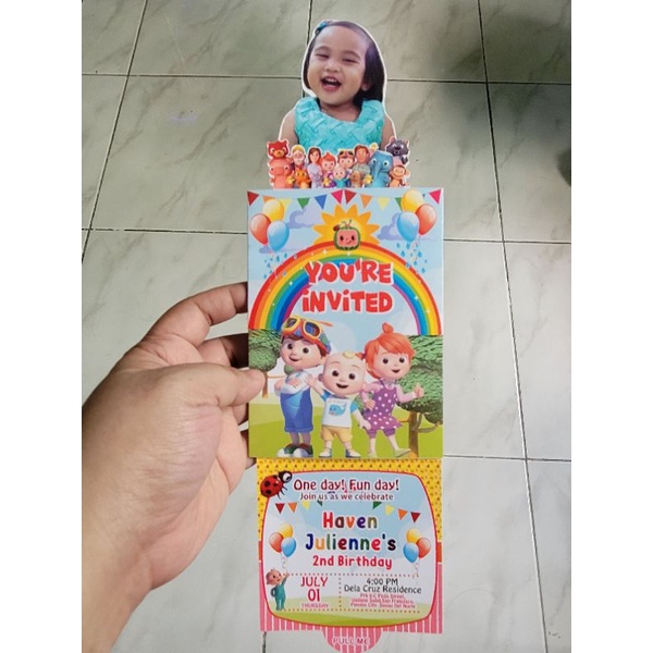 COCOMELON pullme invitation 10pcs | Shopee Philippines
