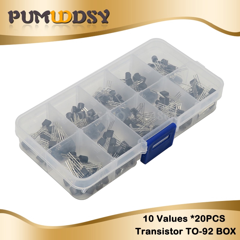10value 200PCS BC337 BC327 2N2222 2N2907 2N3904 2N3906 S8050 S8550 A1015 C1815 Transistor ...