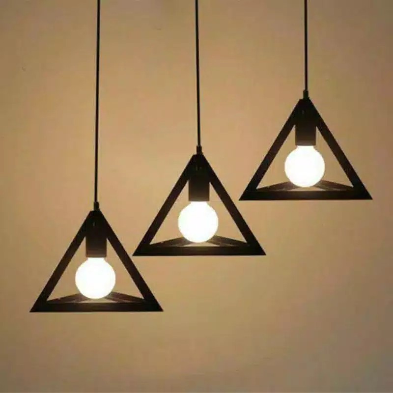 3 IN 1 Long Head Triangle Pendant Lamp | Shopee Philippines