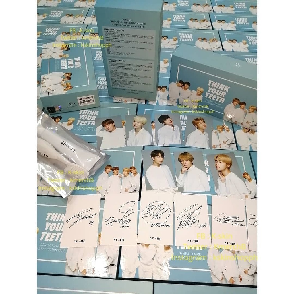 OFFICIAL VT x BTS Signed Photocards (Sold per member) | Shopee Philippines