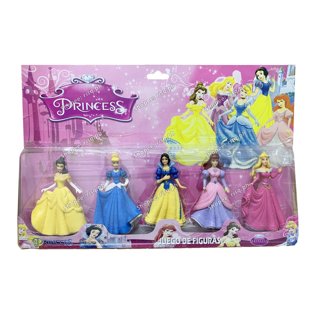 Cartoon Princess Figure Toy Figurine Set 5 in 1 All in Set Cake Topper ...