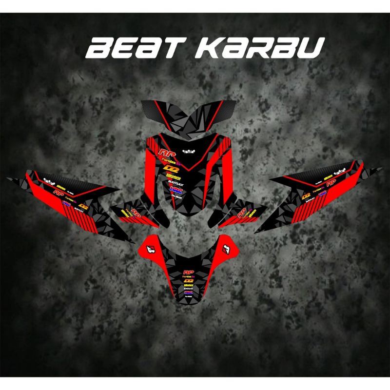 Honda beat Motorcycle Variation Sticker Decal full body | Shopee ...