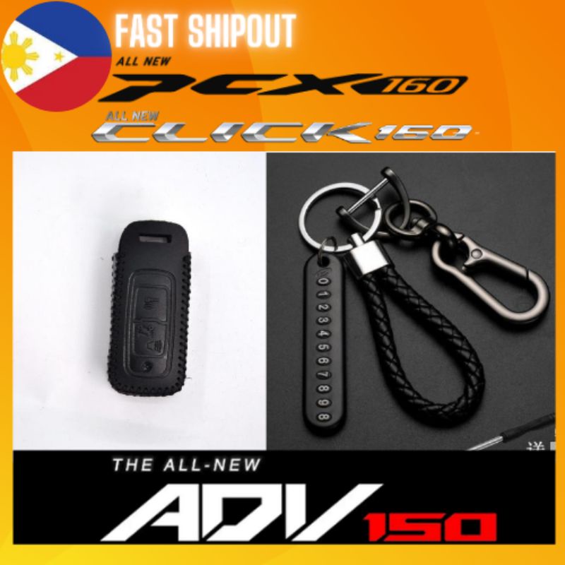Honda Adv160 Click160 Pcx160 Airblade160 Remote Key Cover Leather Case ...