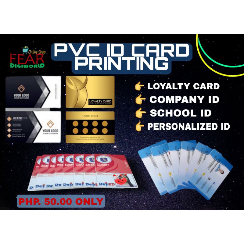PVC ID CARDAND PERSONALIZED ID | Shopee Philippines