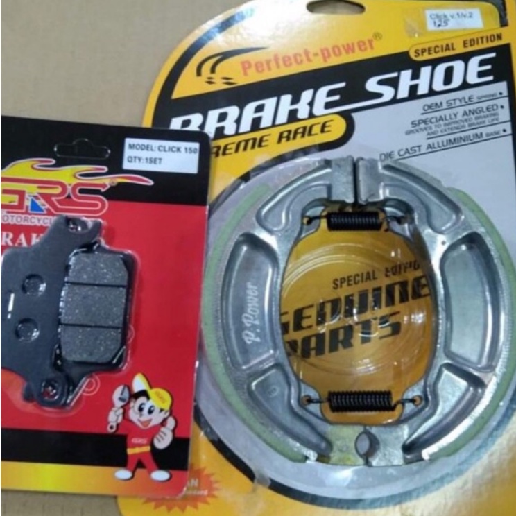 Brake pad/ Brake shoe Set. Click 125i/150i, version2. perfect power ...