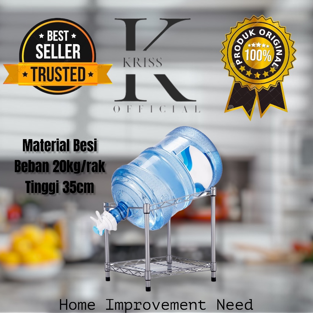 Krisbow Single Gallon Rack - Silver | Shopee Philippines