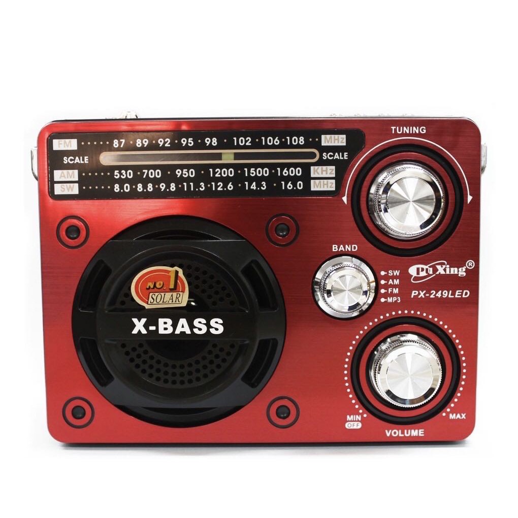GPLUS X-BASS Rechargeable AM/FM Radio with USB/SD/TF MP3 Player with ...