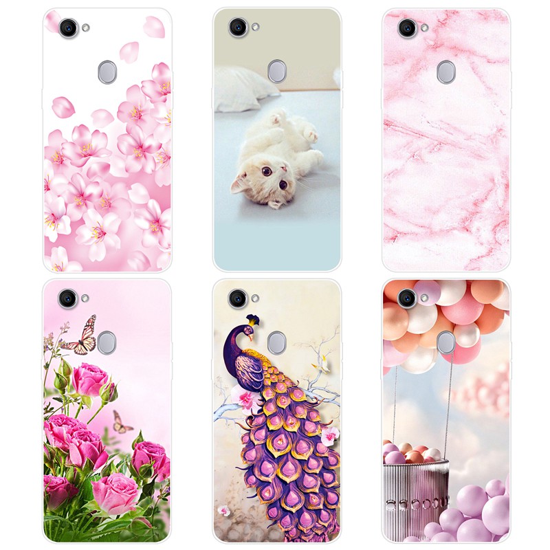 OPPO F7 Printed Case Cartoon Back Cover For OPPO F7 Soft Silicone TPU ...