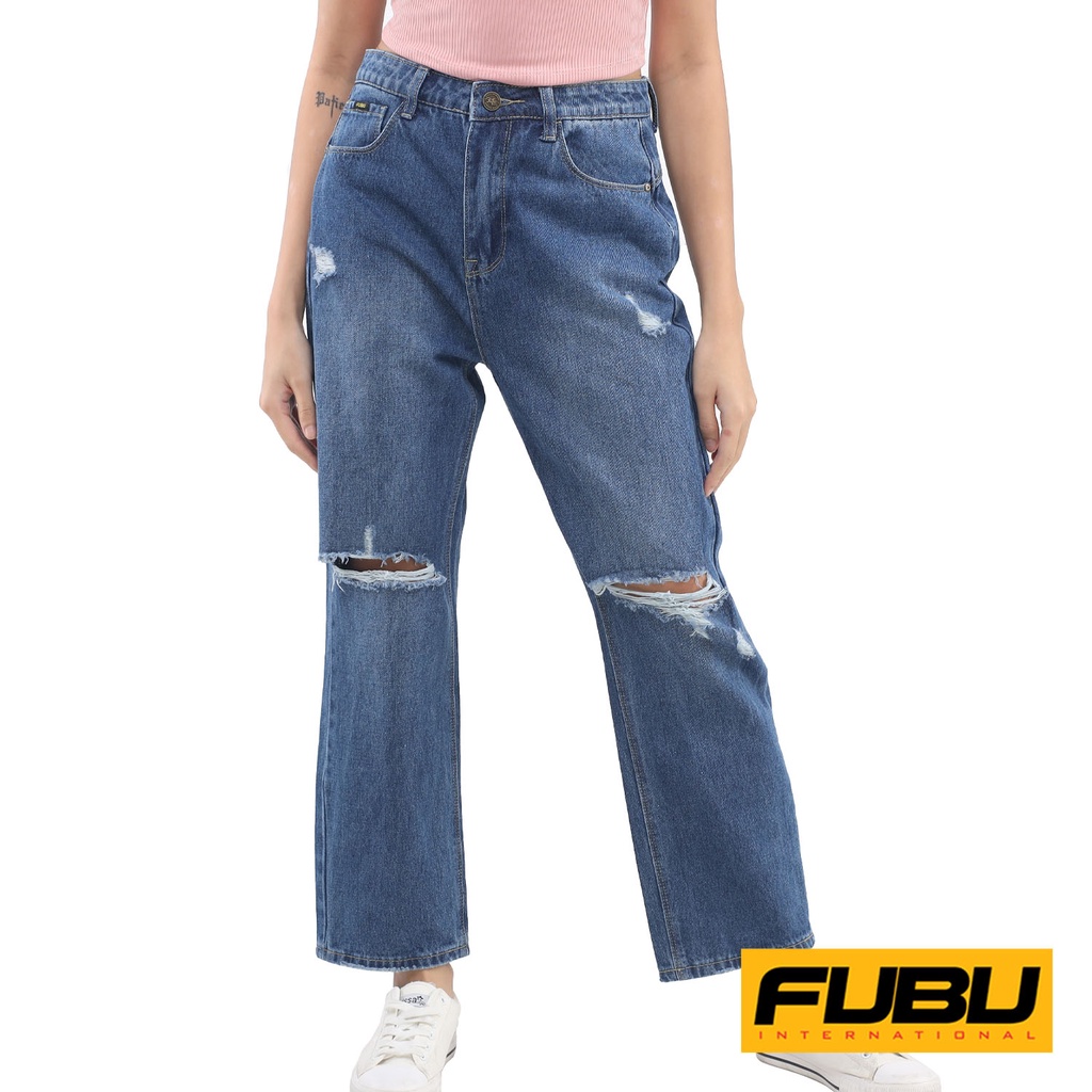 Fubu Girls Denim Highwaist Straight Cut QGB04-0002 | Shopee Philippines