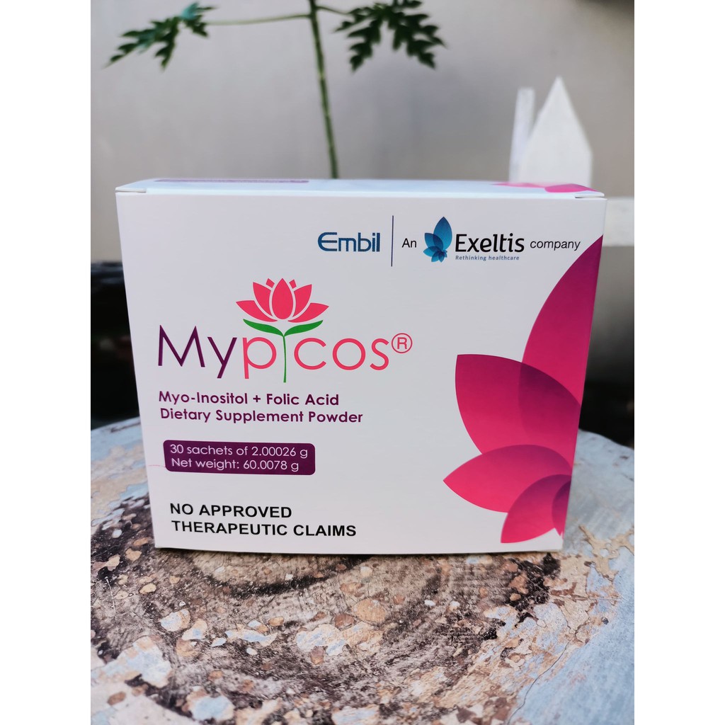 Mypicos Myo-Inositol with Folic Acid Dietary Supplement Fiber 30 ...