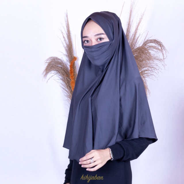 Hijab SAFETY MASK NIQAB ANTI CORONA / Instant Hijab / Hijab | Shopee ...