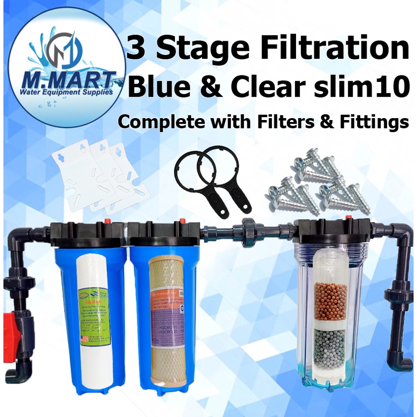3 Stages Filtration Complete with Filters and Fittings Nasawa source ...