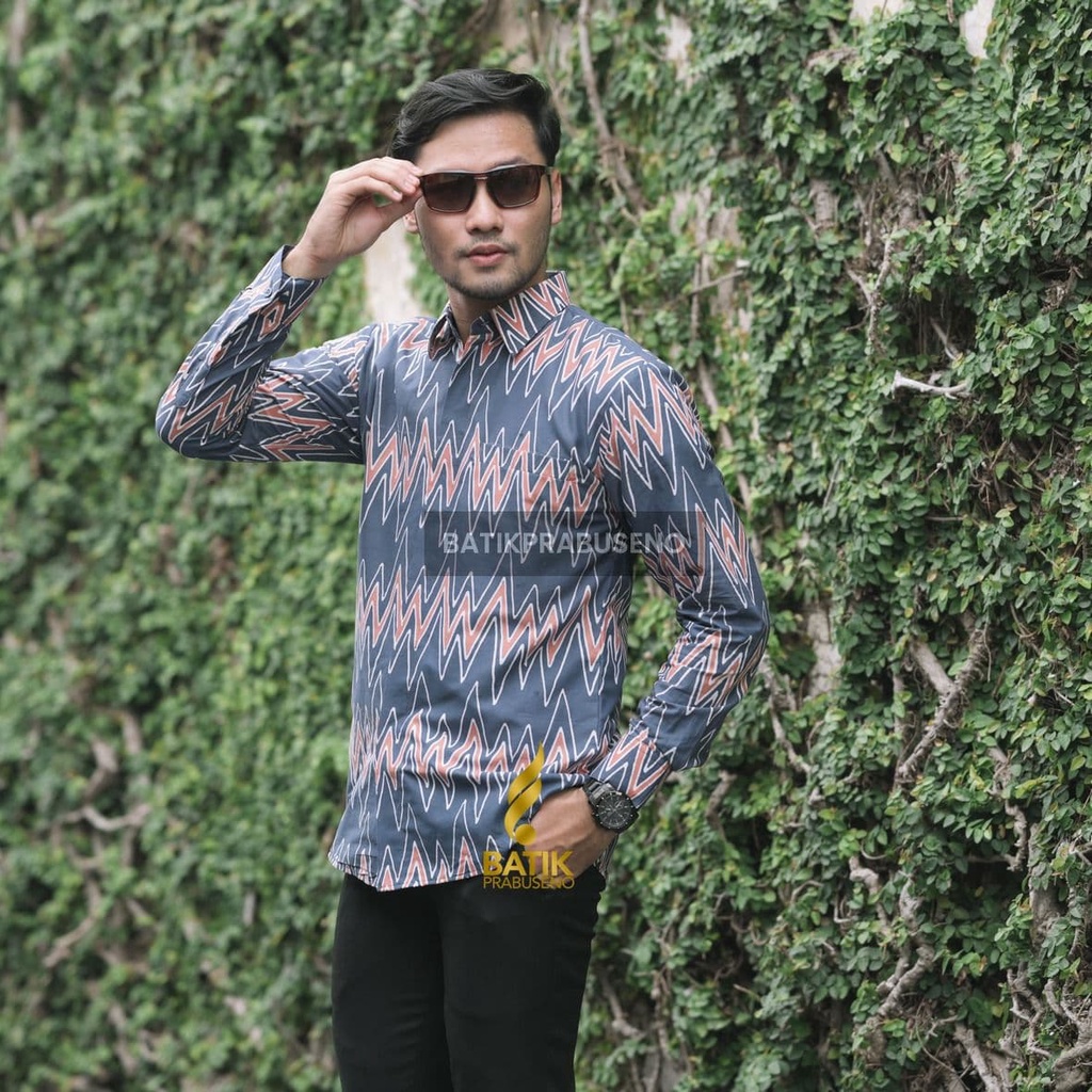 KATUN KEMEJA Ajeng Batik Men's Batik Shirts Office Work Uniforms Men's ...