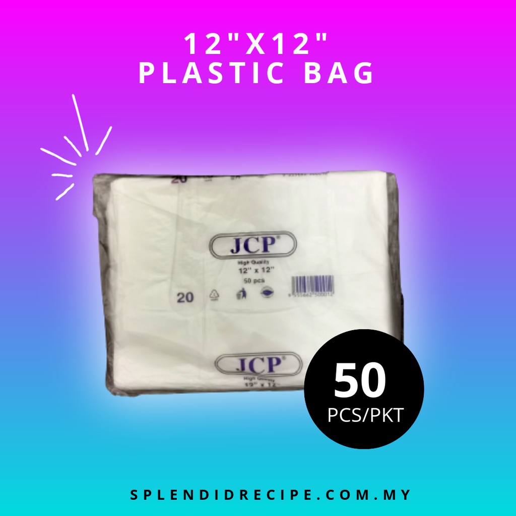 12x12 Plastic T-Shirt Bag (50 pcs) | Shopee Philippines