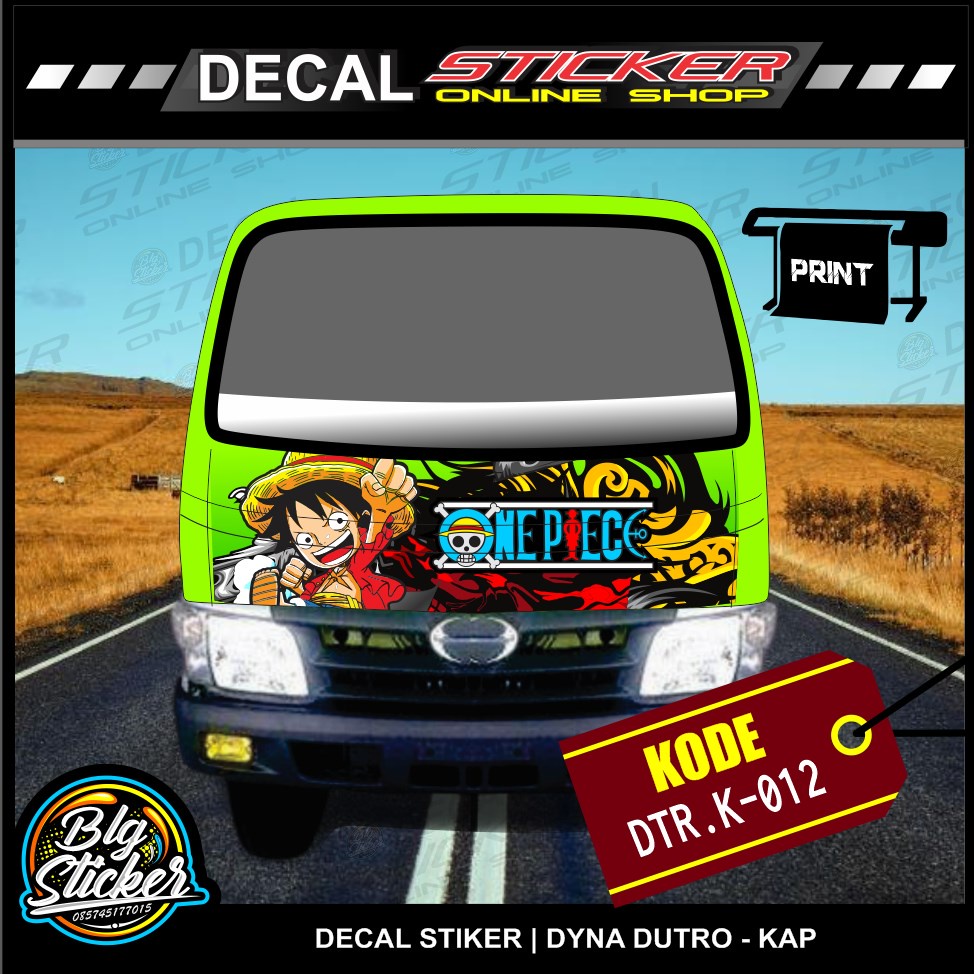 HINO DUTRO TRUCK CAR STICKER TOYOTA DYNA DECAL PRINT COOL CAP ONEPIECE ...