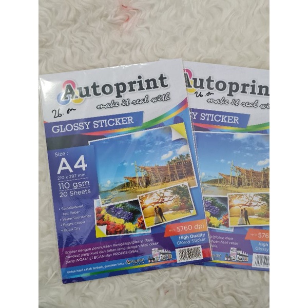 110gsm glossy sticker paper | Shopee Philippines