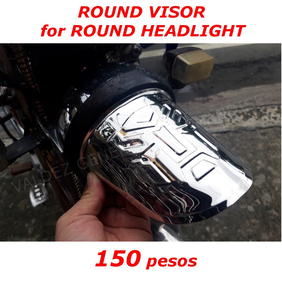 Yamaha YTX 125 ROUND Visor "LONG" Stainless, Shorpet 150 pesos, RS100 ...