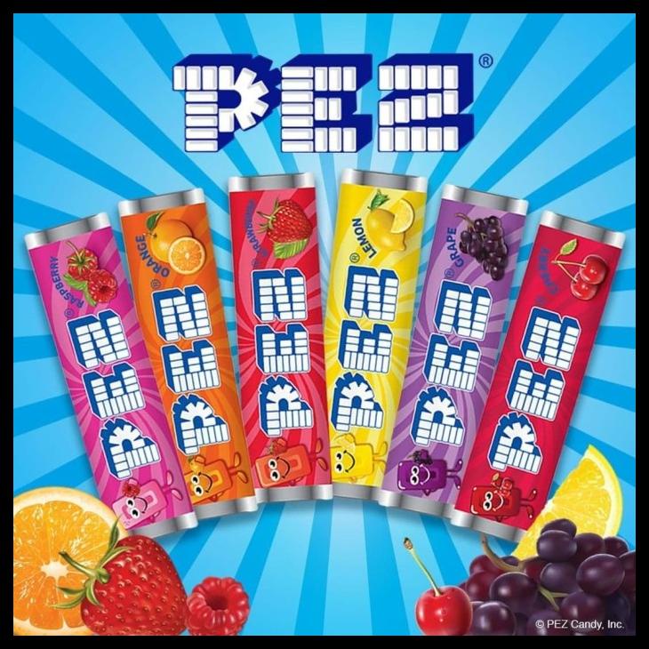 Pez Candy Refill - Cherry, Raspberry, Orange, Strawberry, Lemon, Grape ...