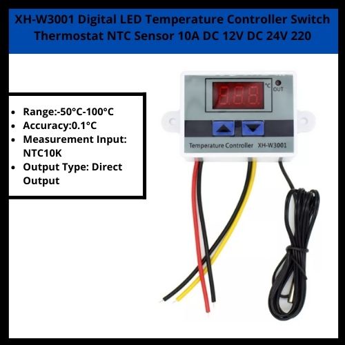 XH-W3001 Digital LED Temperature Controller Switch Thermostat NTC ...