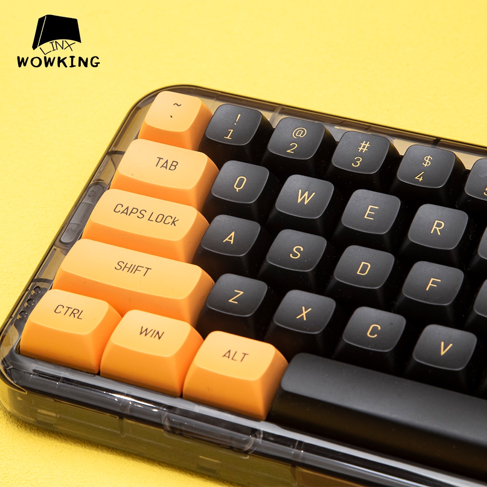 Black and Gold Two-tone Keycaps 150Keys CSA Profiles PBT Dye ...