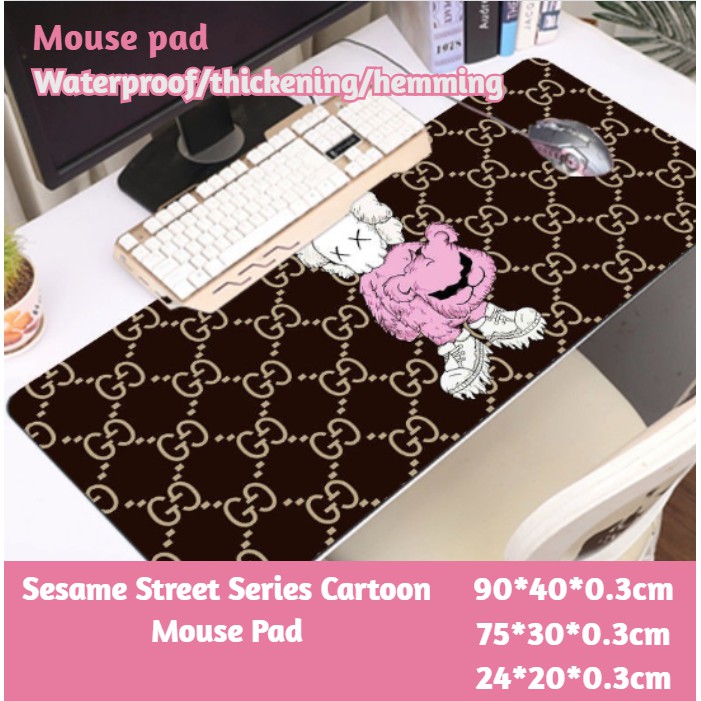 Sesame Street Kaws Mouse Pad Oversized Office Computer Keyboard Pad ...