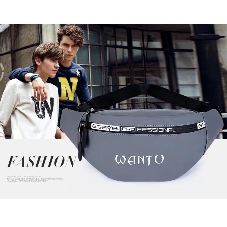 J shop Men's and women's fashion diagonal belt bag#2899 | Shopee ...