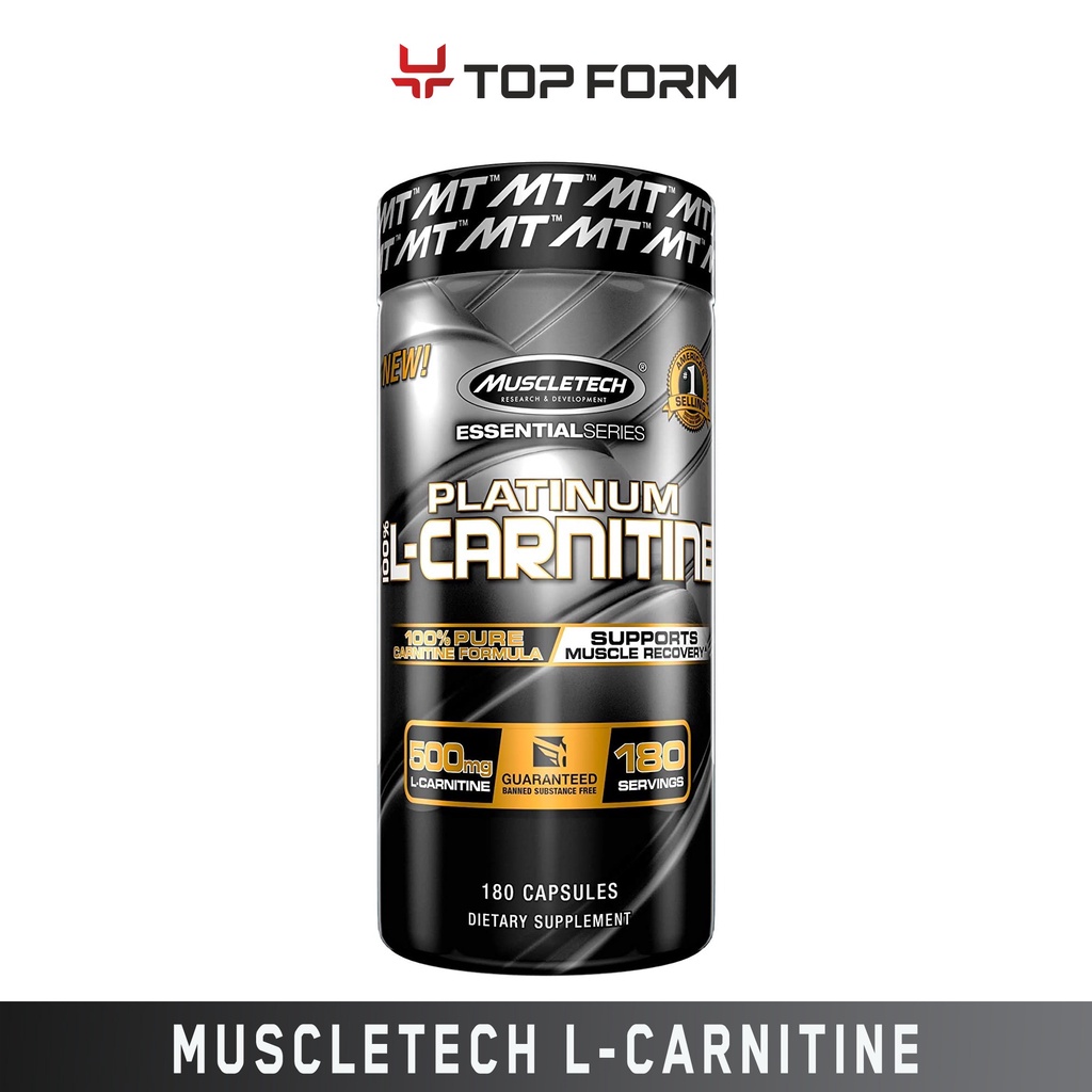 MuscleTech 100% L-Carnitine Supplement180 capsules - Post Workout ...