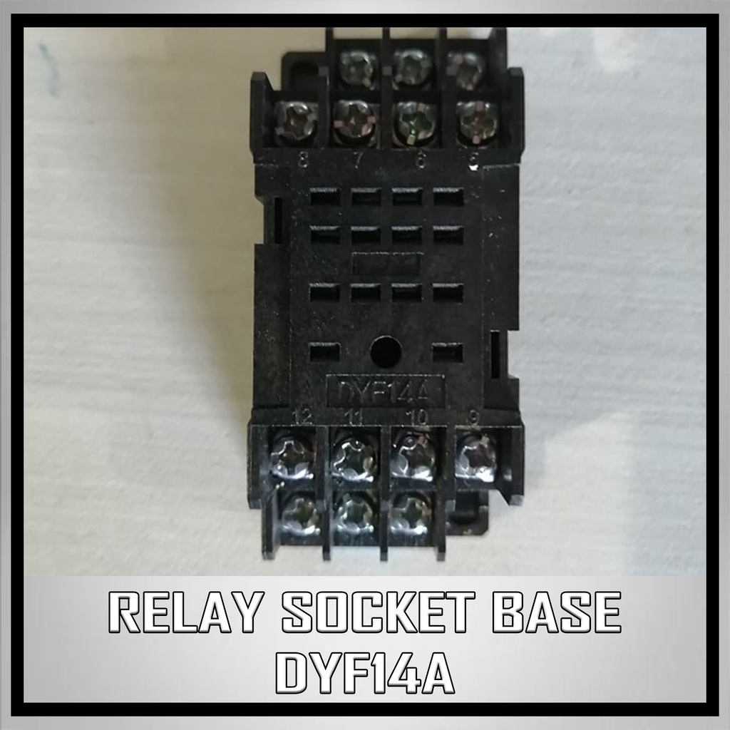 RELAY SOCKET BASE DYF14A, PTF08A, PYFO8A, PFO83A DIN RAIL MOUNTED ...